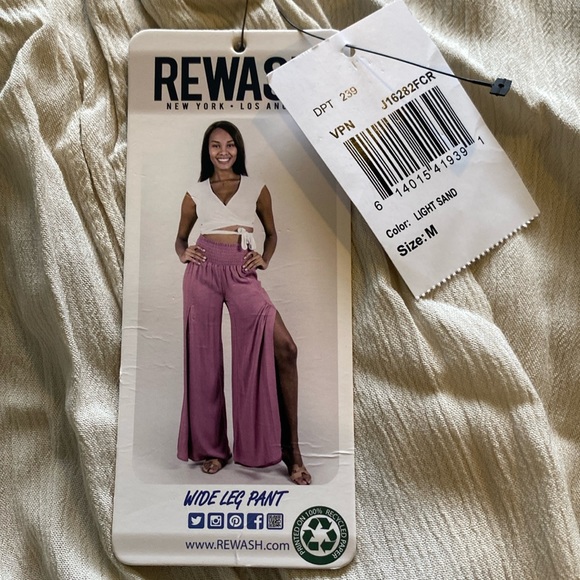 Rewash | Pants & Jumpsuits | Nwt Open Wide Leg Pant | Poshmark